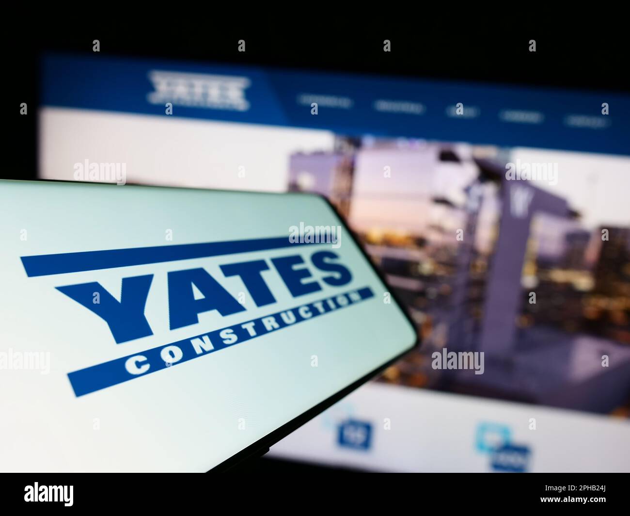 Logo de construction yates Banque de photographies et d’images à haute ...