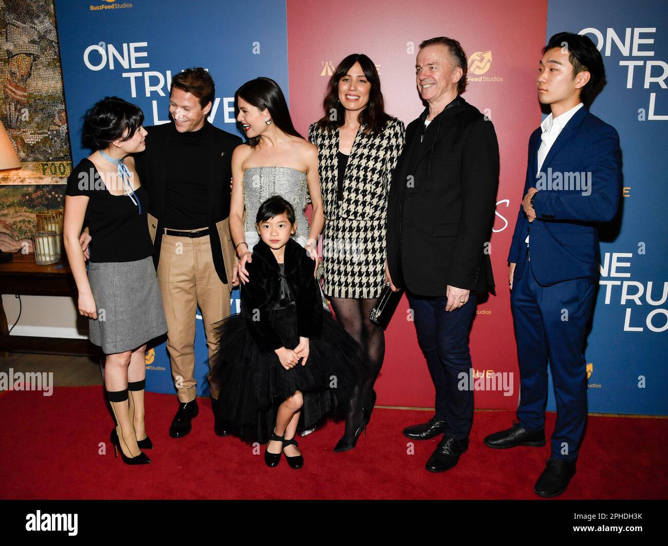 Oona Yaffe, left, Luke Bracey, Phillipa Soo, Oceana Matsumoto, Michaela Conlin, Michael O'Keefe ...