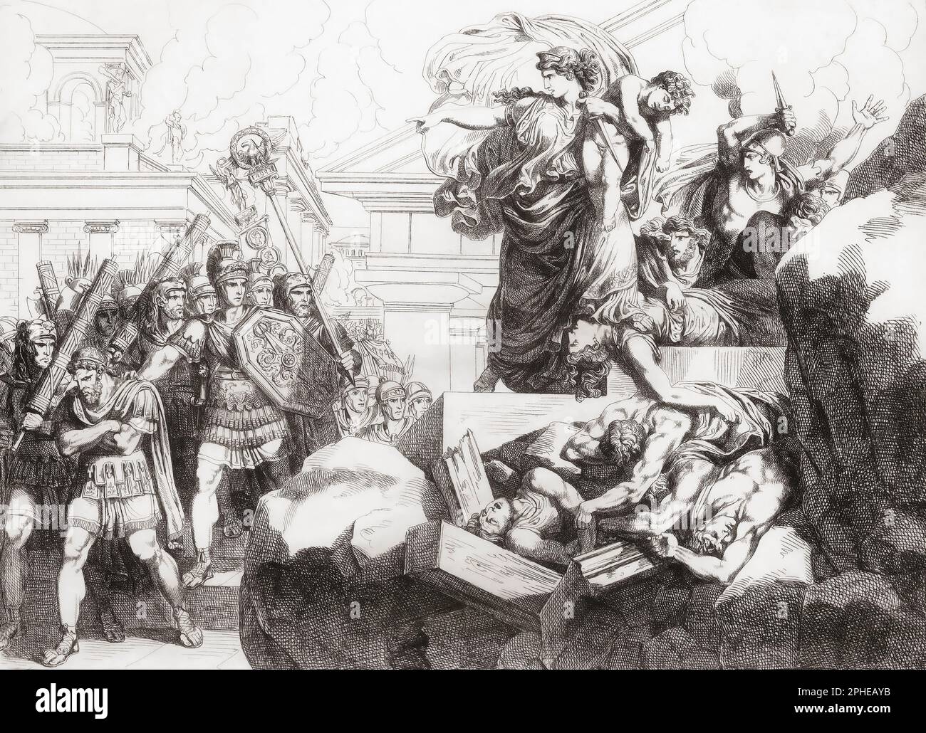 Le général carthaginois Hasdrubal le Boetharch se tient honteusement ...