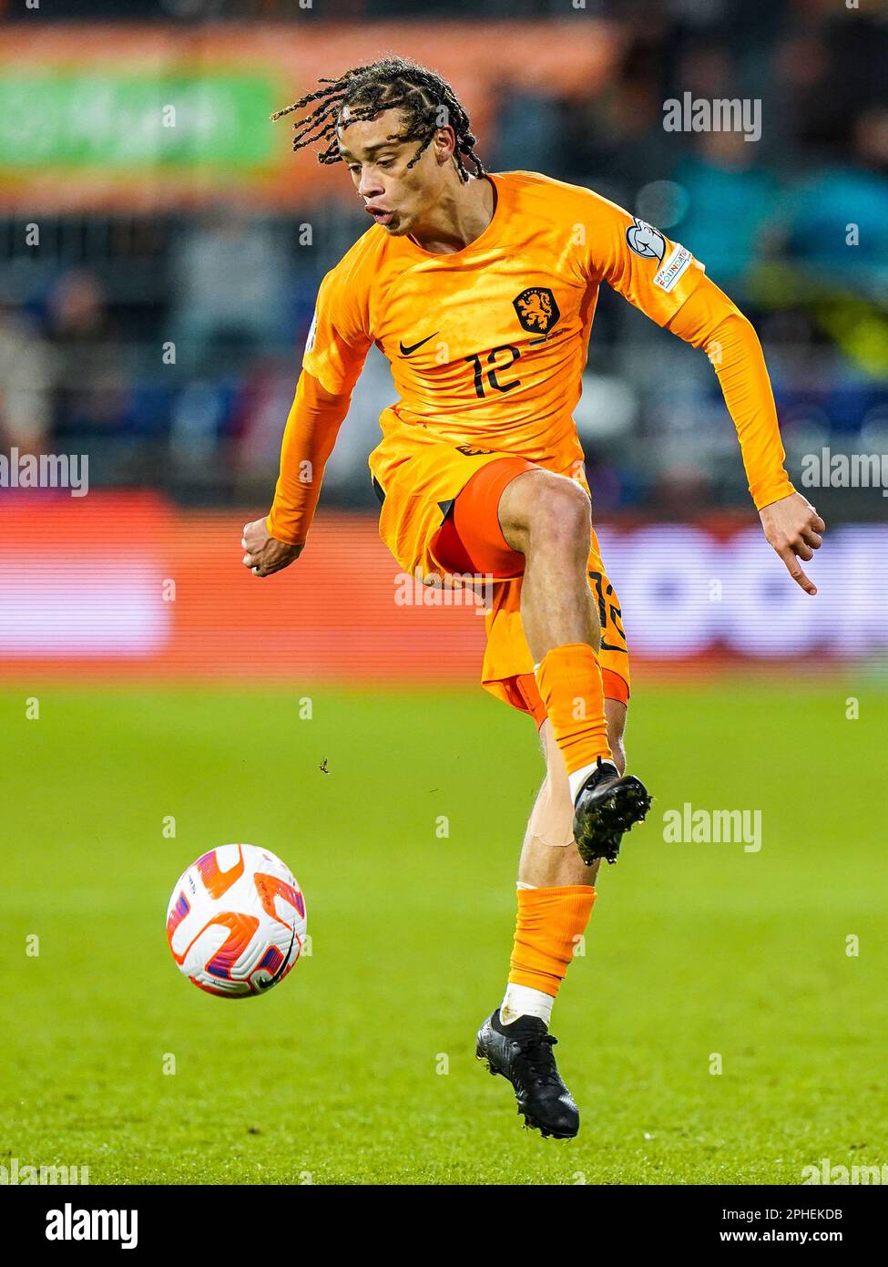 Rotterdam - Xavi Simons de Hollande pendant le match entre les pays-Bas ...