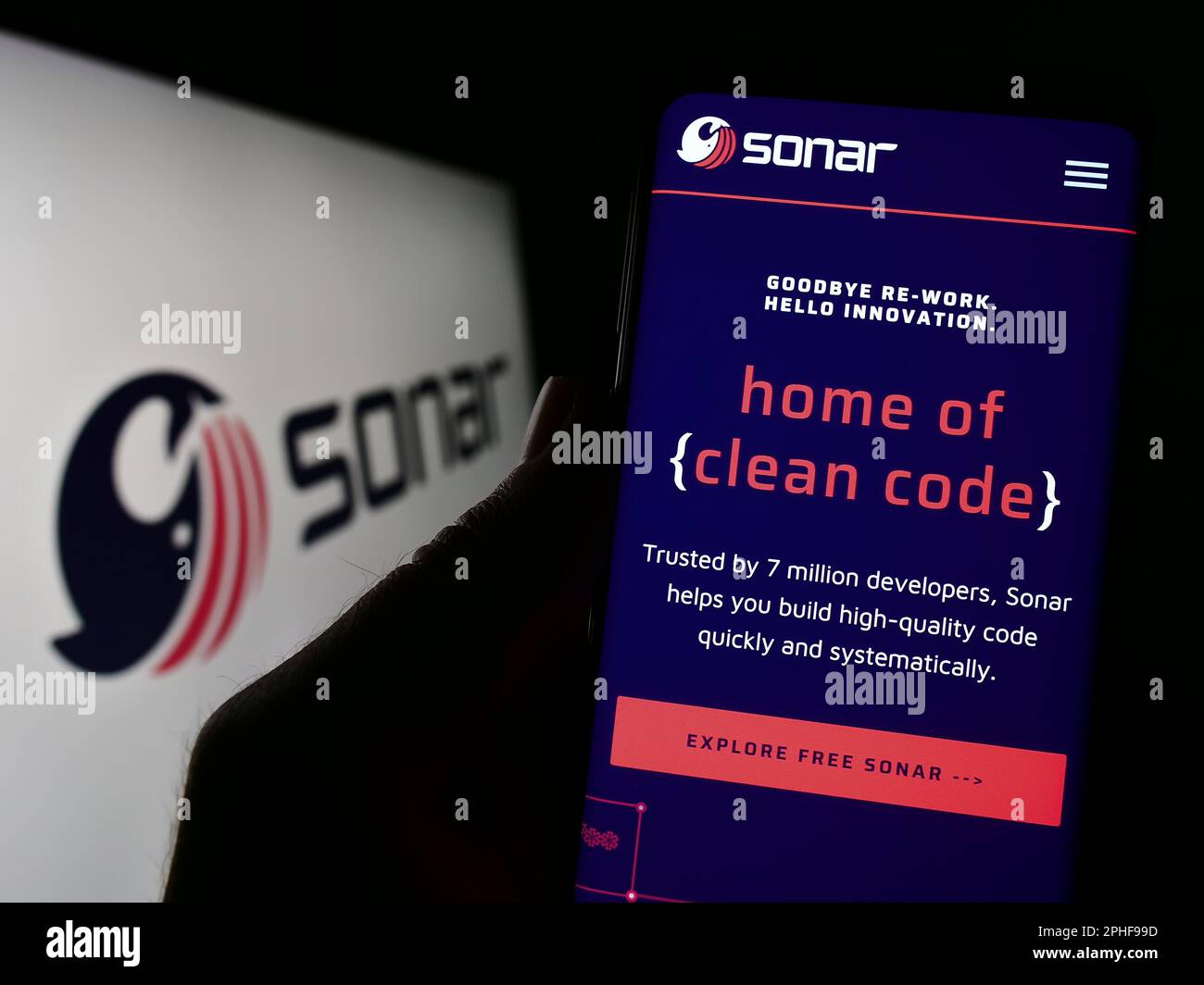 Logo sonar source Banque de photographies et d’images à haute résolution - Alamy