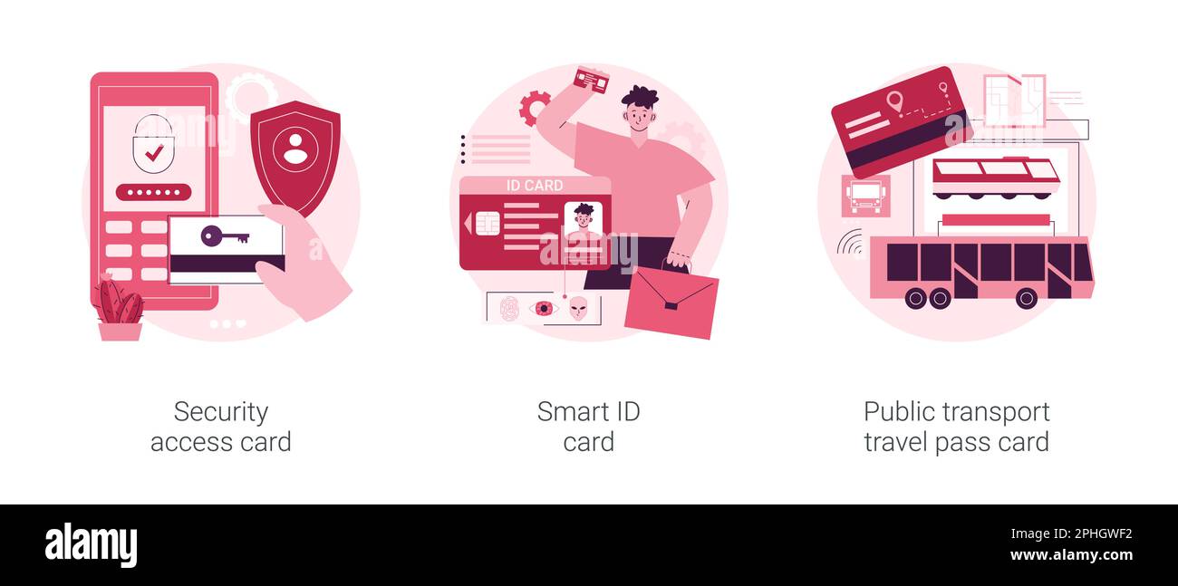 Carte à puce pour les transports en commun Banque d'images vectorielles ...