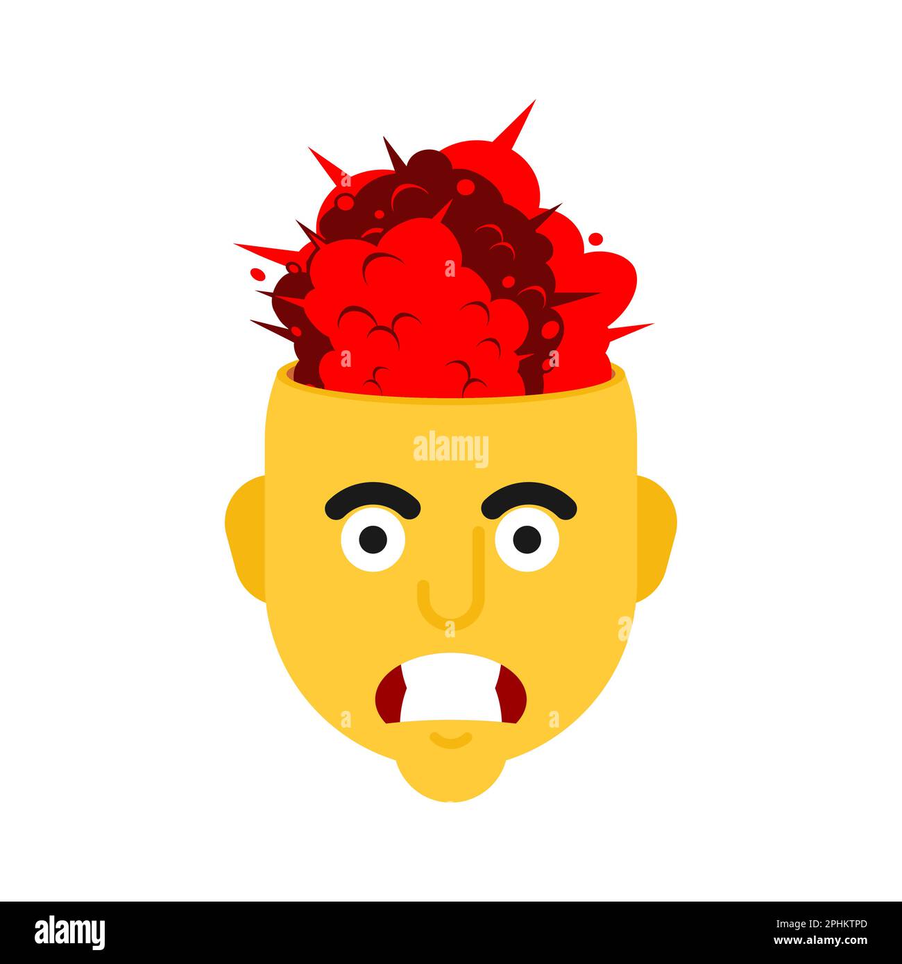 Bomb emoticon cartoon illustration Banque d'images détourées - Alamy