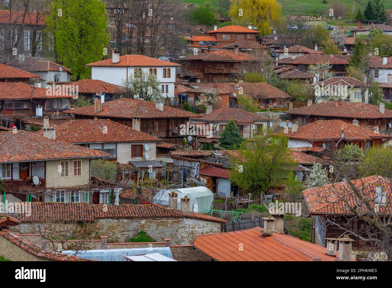 Wooden architecture zheravna bulgaria Banque de photographies et d ...