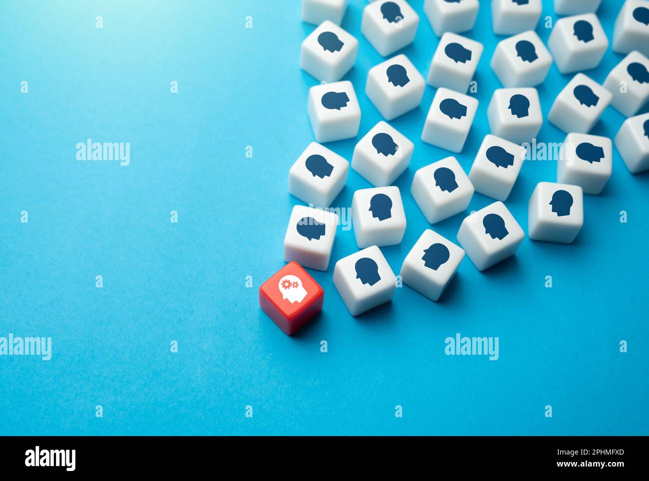 Chef d'idées. Diriger l'équipe. Un esprit brillant mène. Coopération et ...