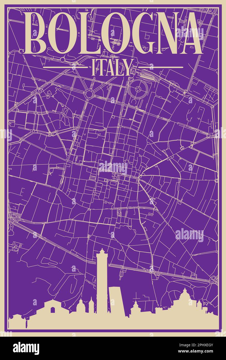 Ville de bologne Banque d'images vectorielles - Alamy