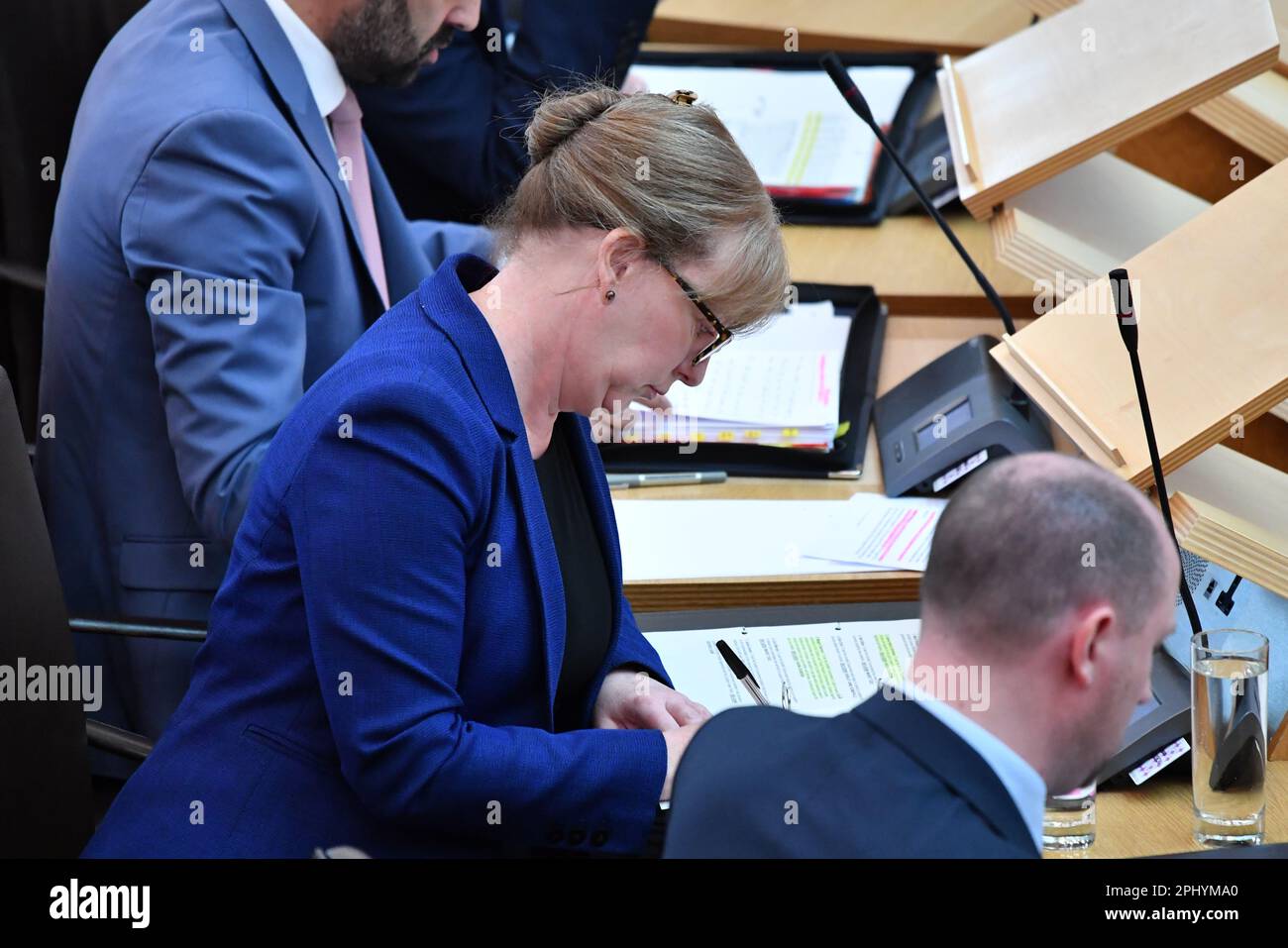 Édimbourg, Écosse, Royaume-Uni. 30th mars 2023. PHOTO : Shona Robison ...