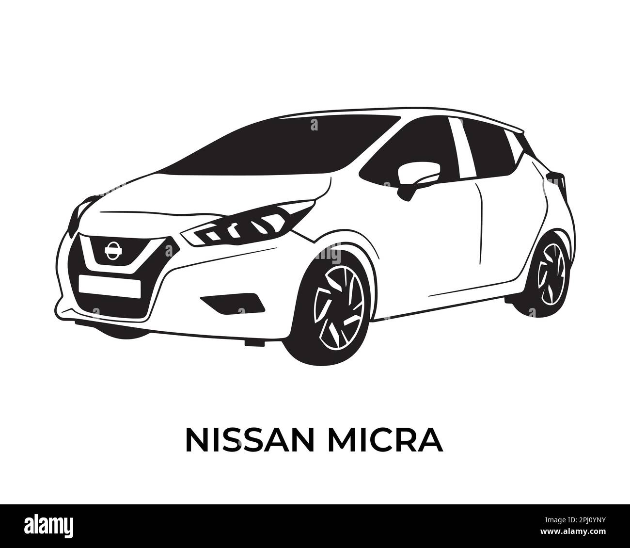 Nissan micra Banque d'images vectorielles - Alamy