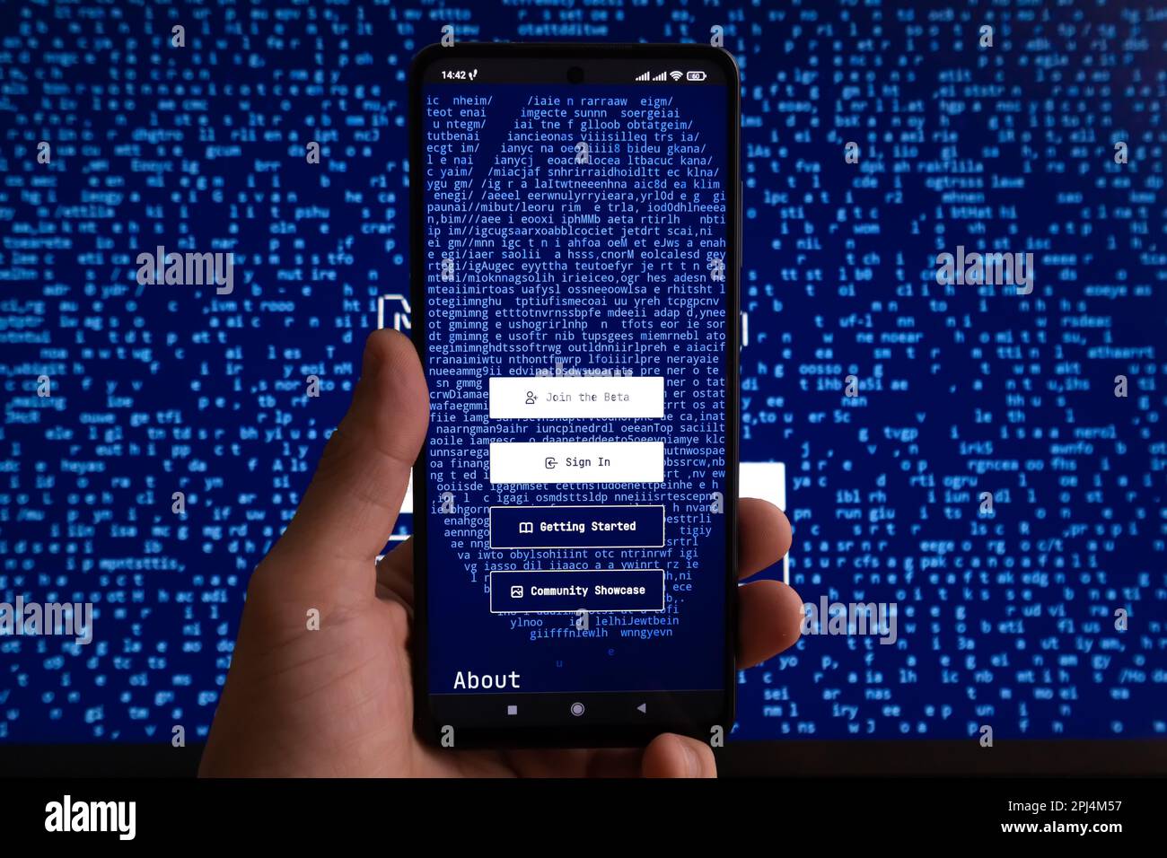 Midjourney Sur L écran Du Téléphone Mobile Intelligence Artificielle Pour La Génération D