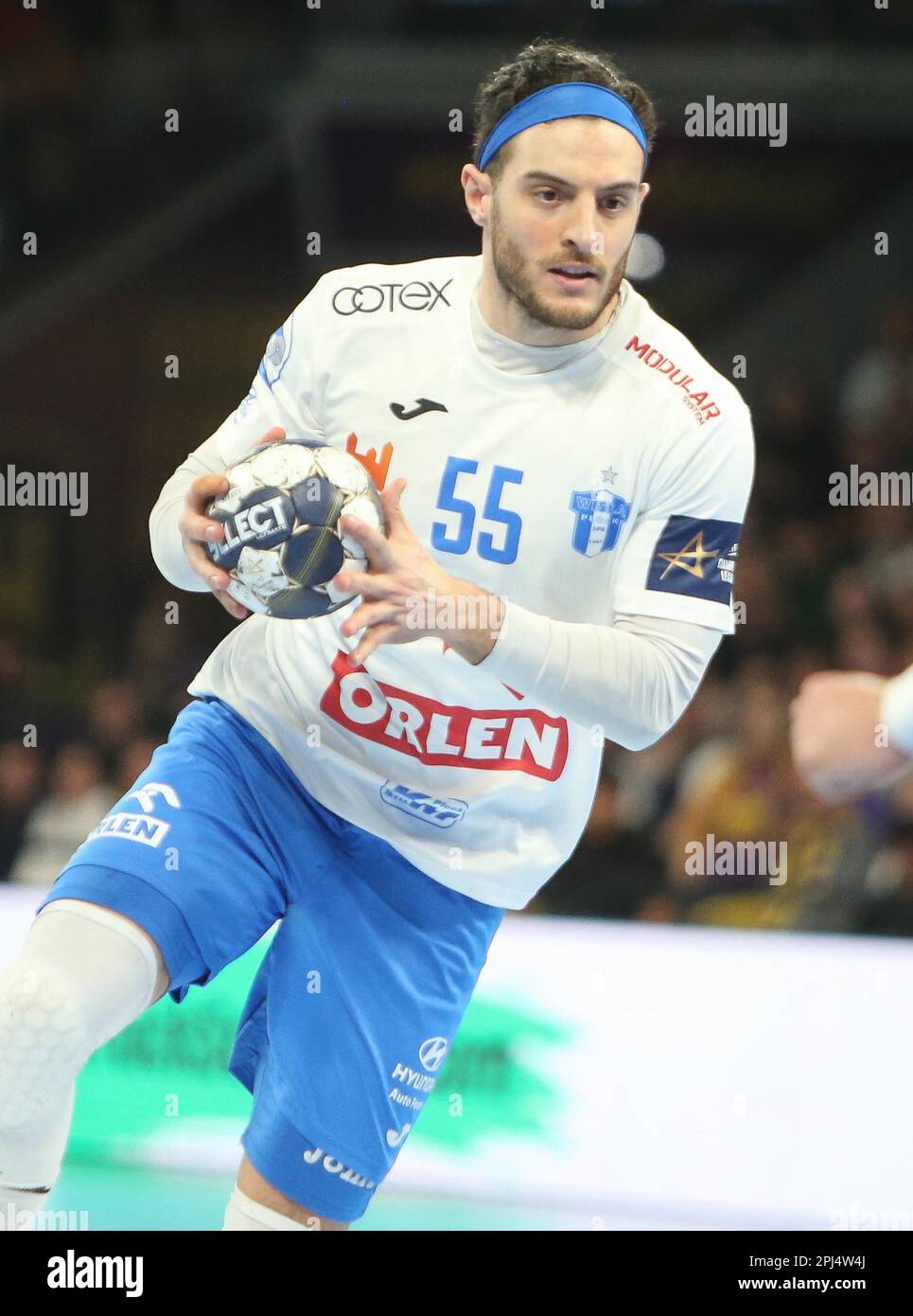 Nantes, France. 29th mars 2023. Niko Mindegía d'Orlen Wisla Plock lors ...