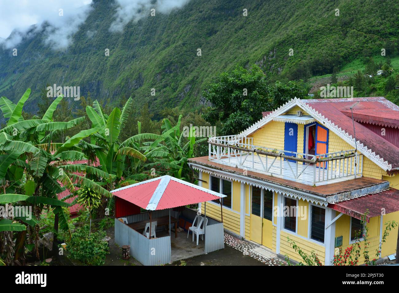 île de la réunion villages creoles Banque de photographies et d’images ...