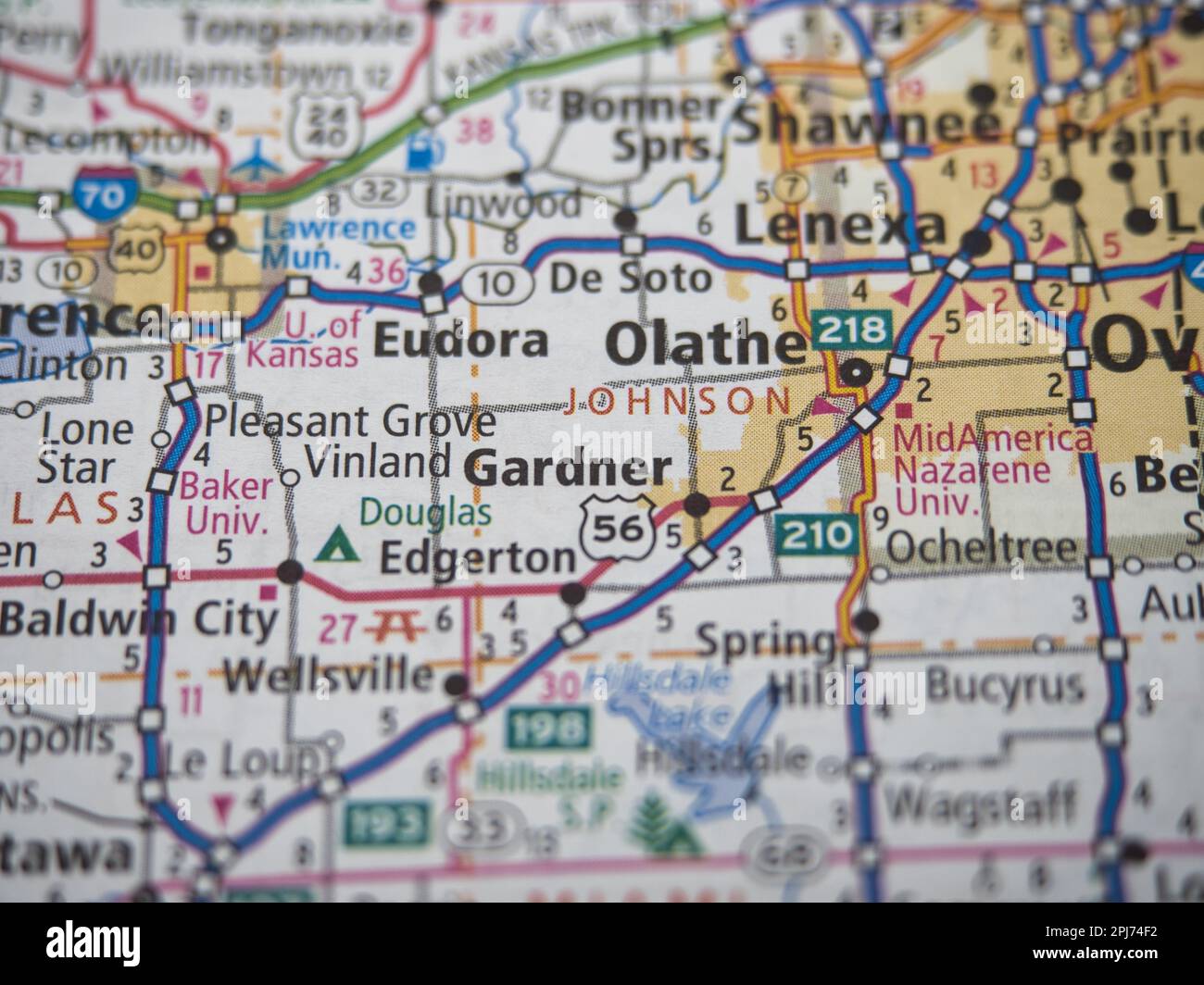 Carte de edgerton kansas Banque de photographies et d’images à haute ...