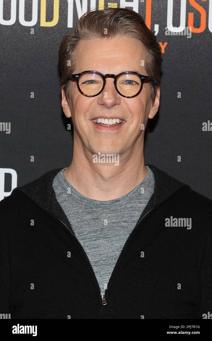 New York, N.-B. 31st mars 2023. Sean Hayes à la conférence de presse ...