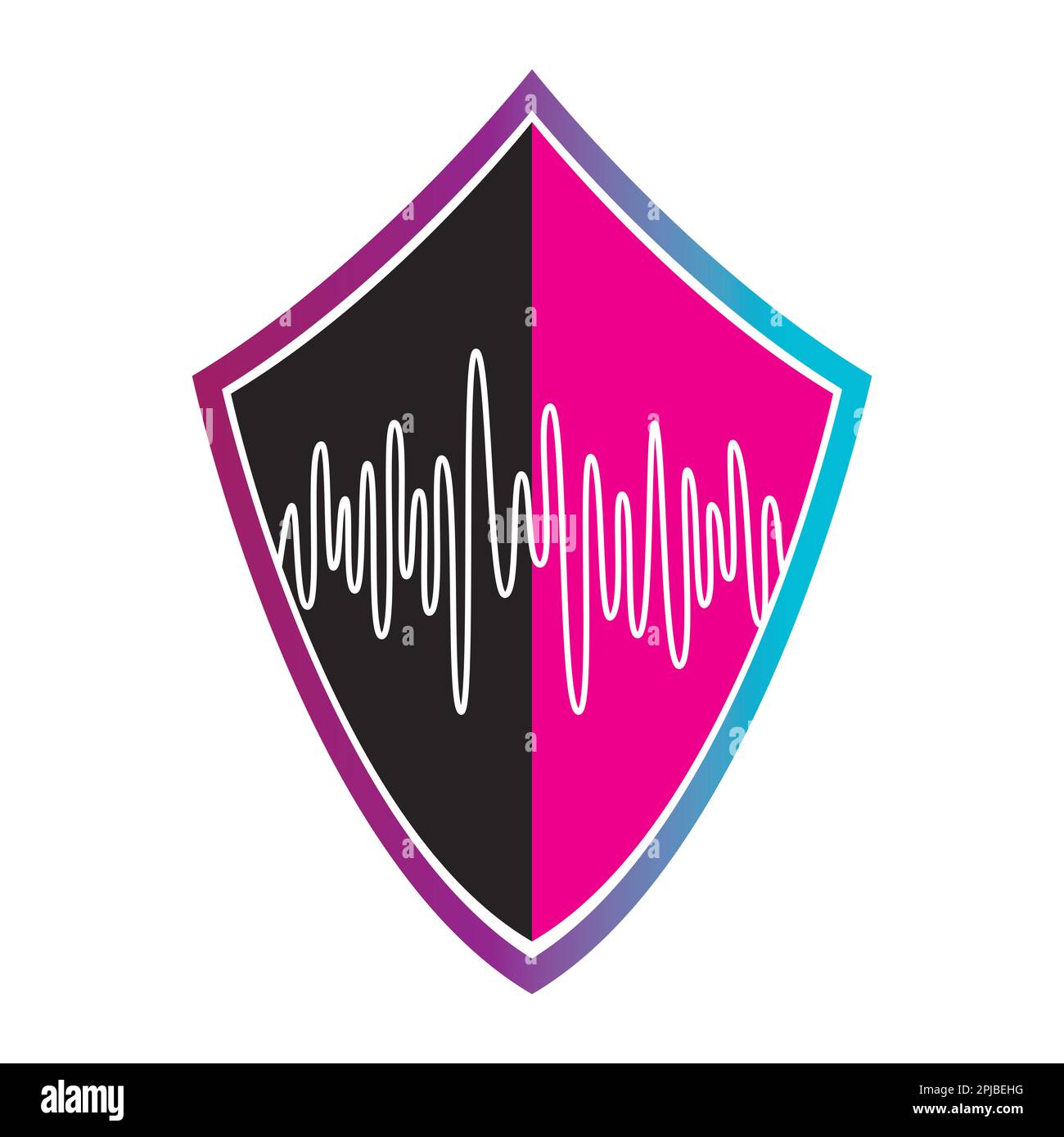 Design du modèle d'illustration vectoriel du logo Sound Wave Photo ...