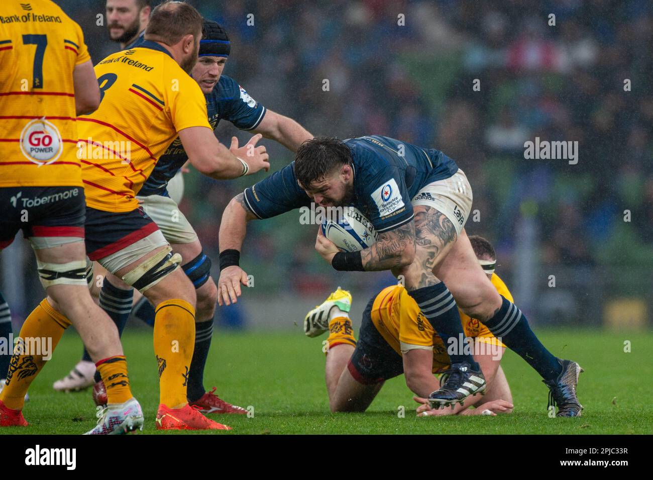 Dublin, Irlande. 01st avril 2023. Andrew porter de Leinster avec le ...