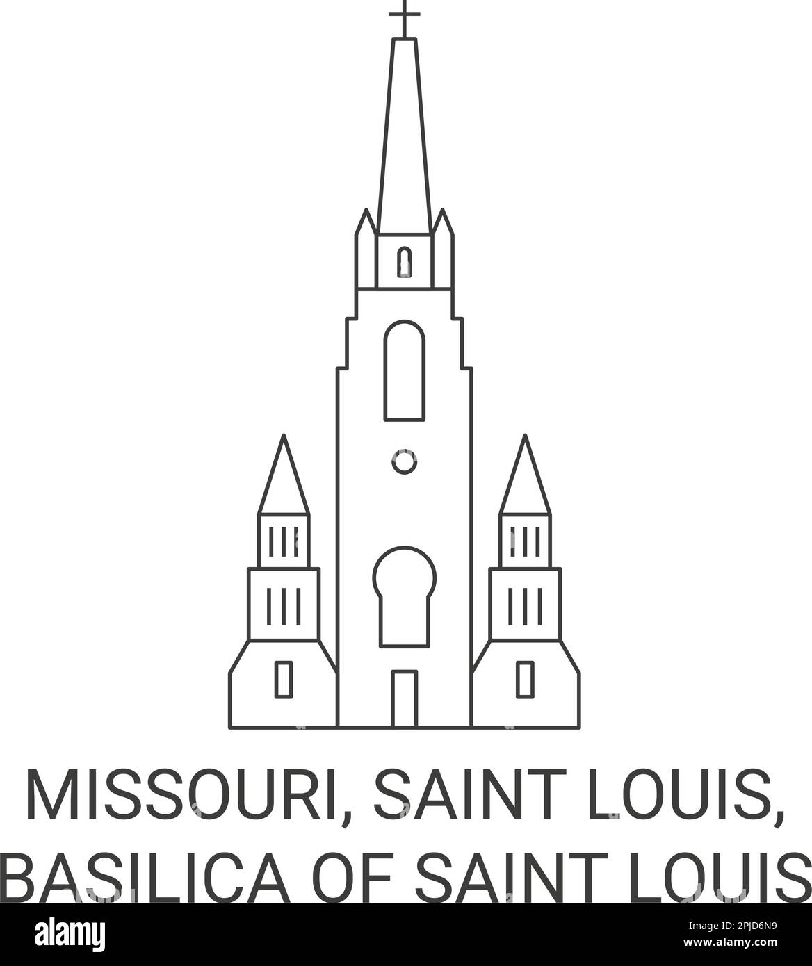 Monumento cattedrale basilica di saint louis Banque d'images ...