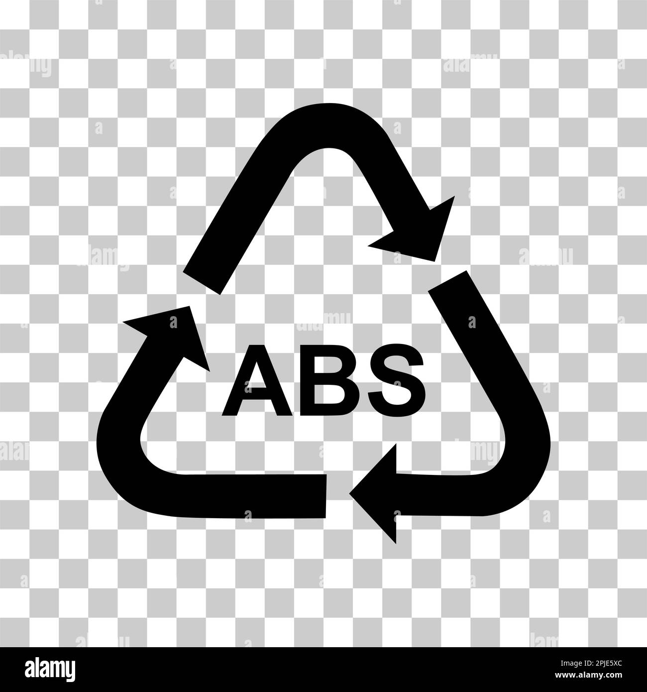 Symbole En Plastique Panneau De Recyclage écologique Isolé Sur Fond