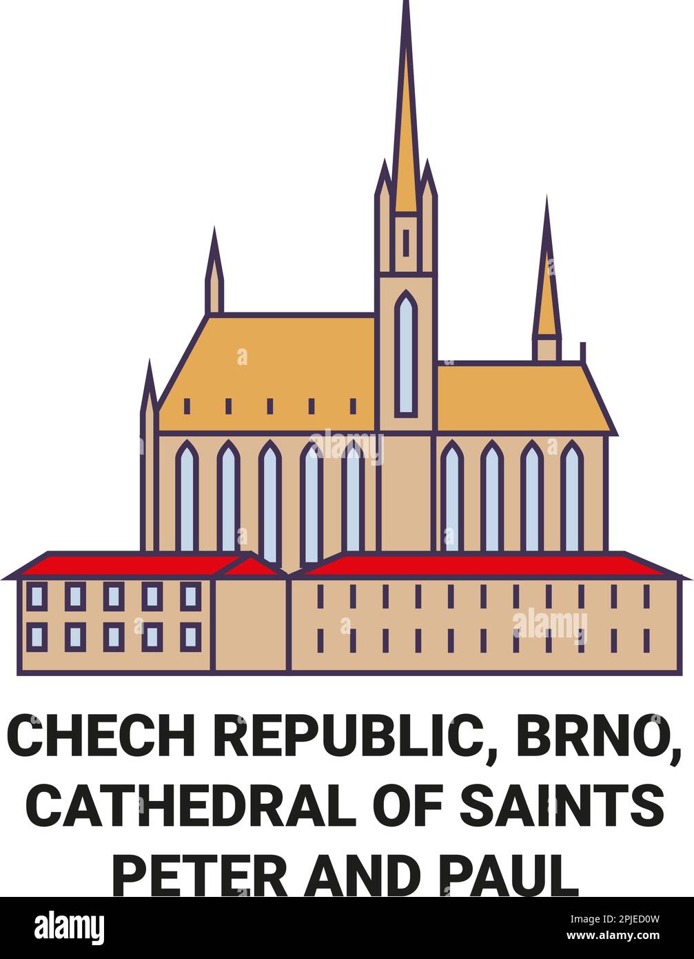 Saints pierre et paul cathédrale Banque d'images vectorielles - Alamy