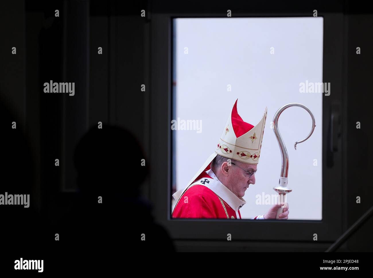 Kastel Stari, Croatie. 02nd avril 2023. Le cardinal Josip Bozanic bénit ...