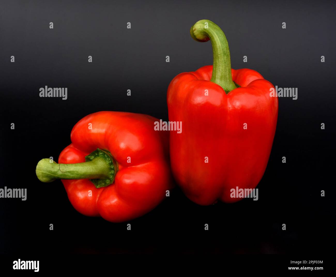 Paprika, Capsicum annuum ist eine Gemueseart die zum Teil recht scharf ...