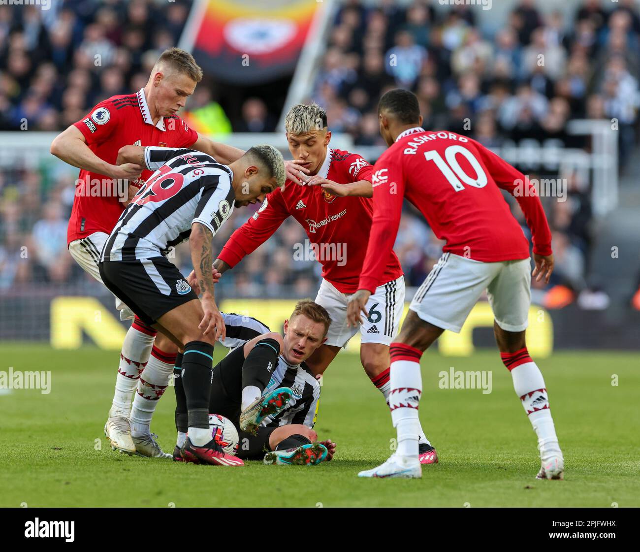 2nd avril 2023 ; St James' Park, Newcastle, Angleterre : Premier League football, Newcastle ...
