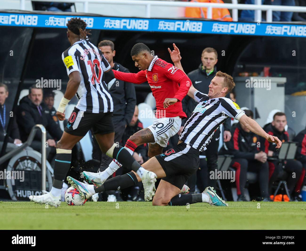 2nd avril 2023 ; St James' Park, Newcastle, Angleterre : Premier League football, Newcastle ...