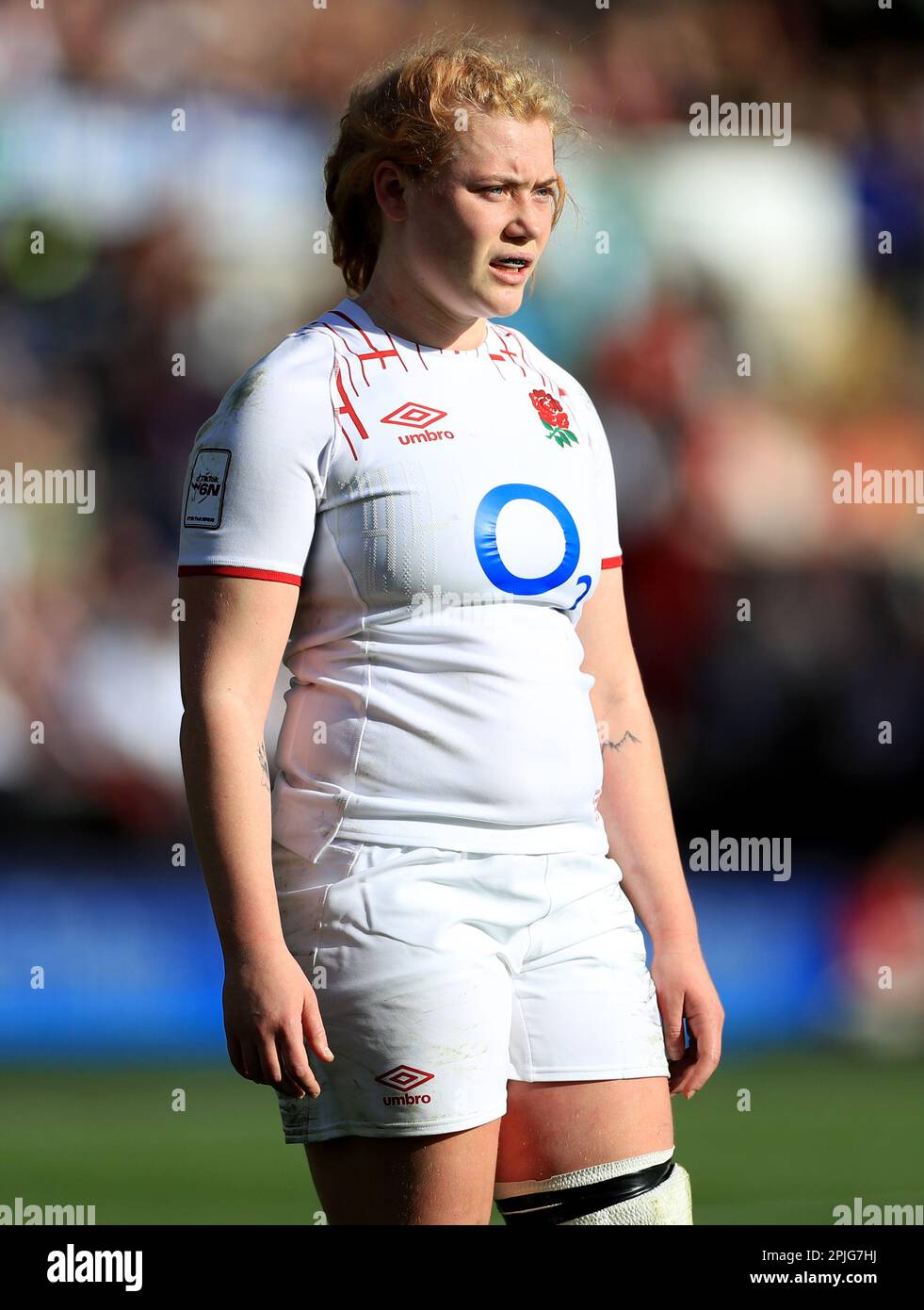 Delaney Burns en Angleterre pendant le match des six nations des femmes ...