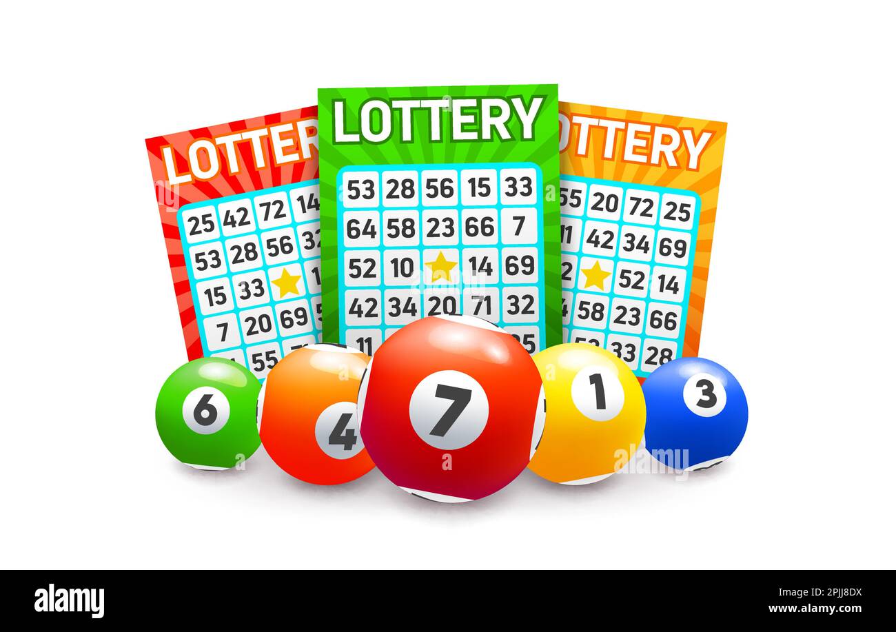 Lotto ticket numbers Banque d'images vectorielles - Alamy