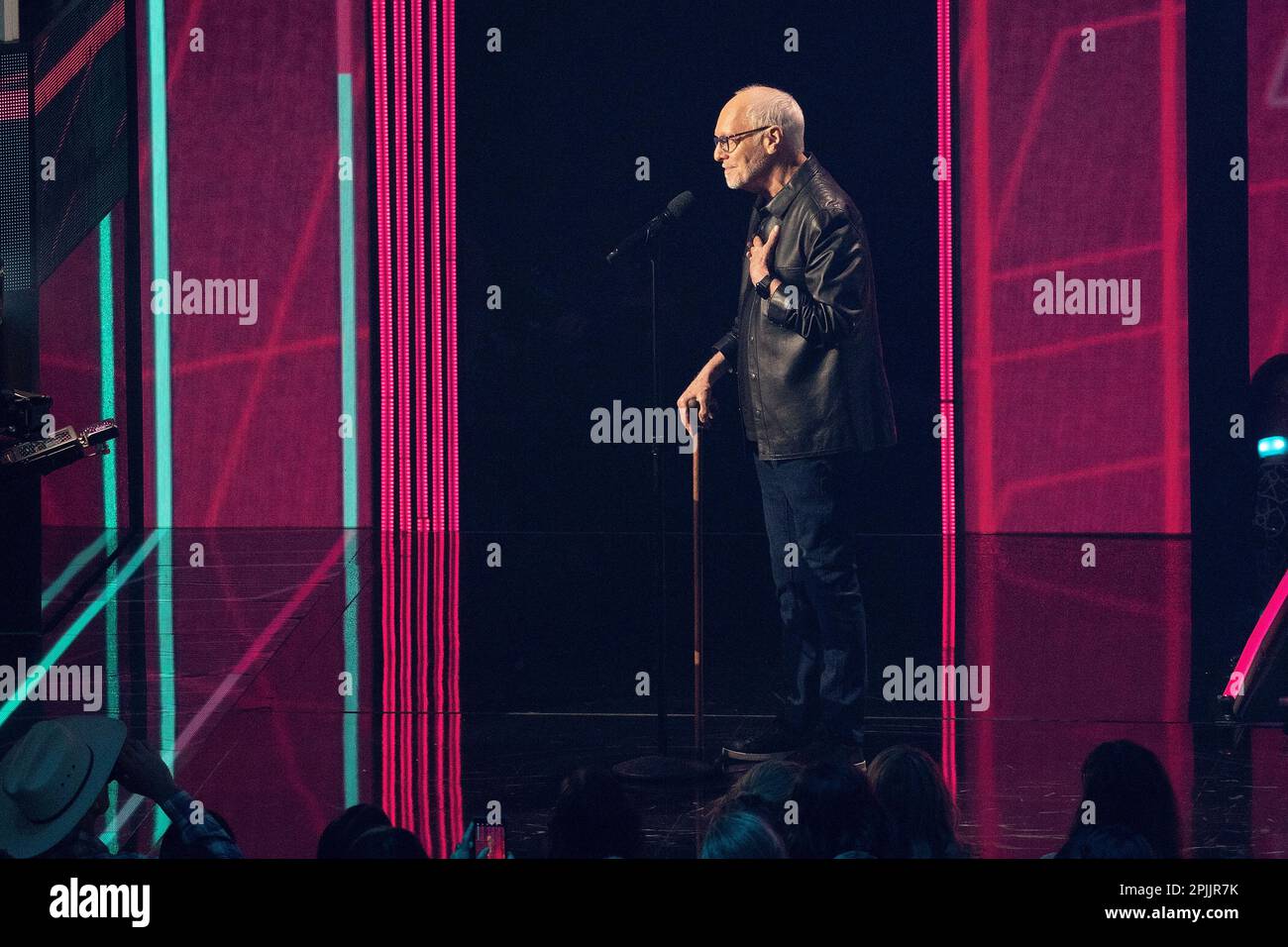 Austin, États-Unis. 02nd avril 2023. Peter Frampton parle lors des CMT ...