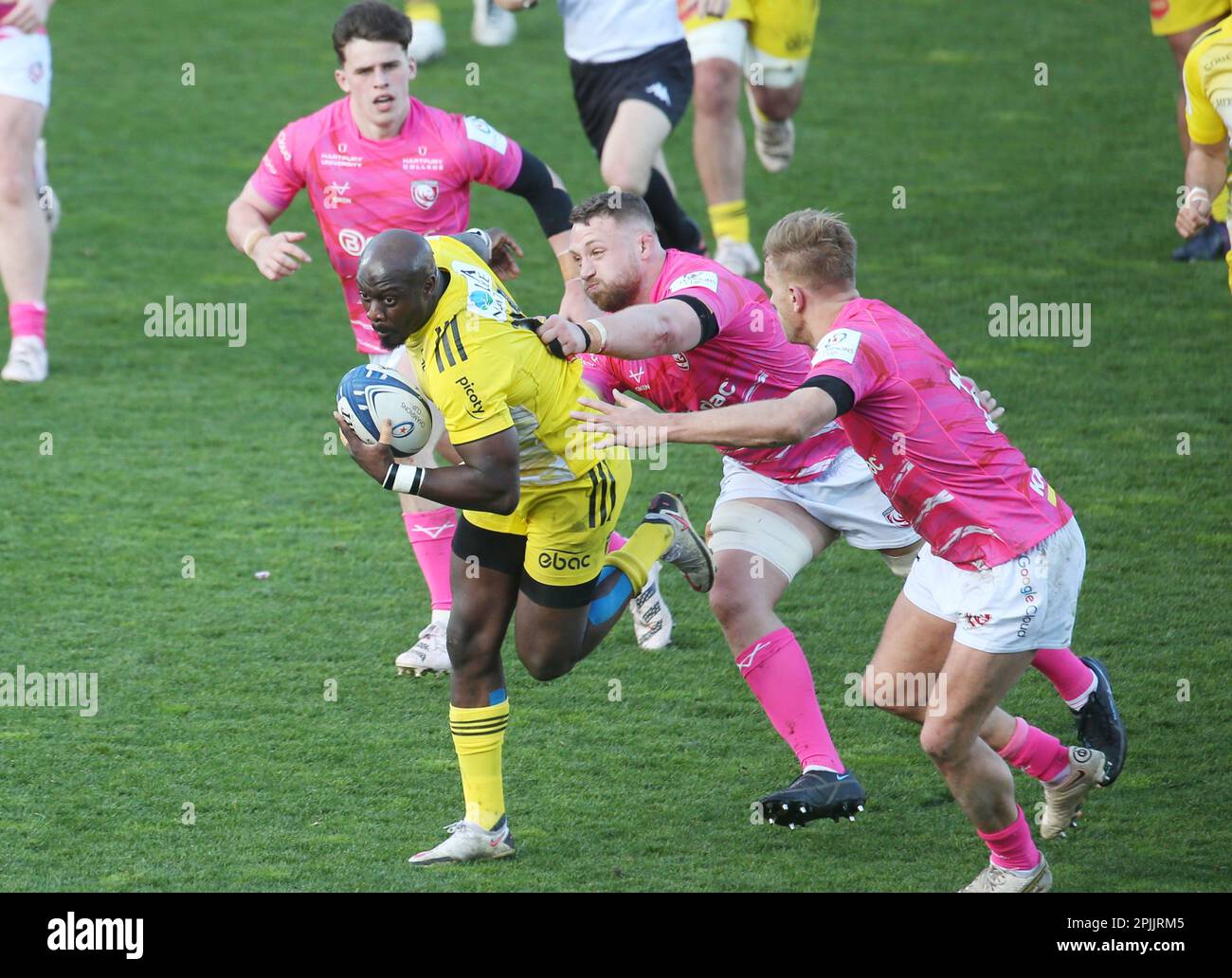 La Rochelle, France. 01st avril 2023. Raymond Rhule du Stade Rochelais ...
