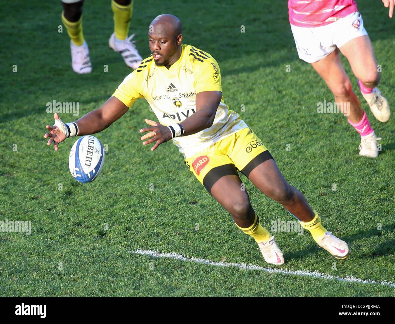 La Rochelle, France. 01st avril 2023. Raymond Rhule du Stade Rochelais ...