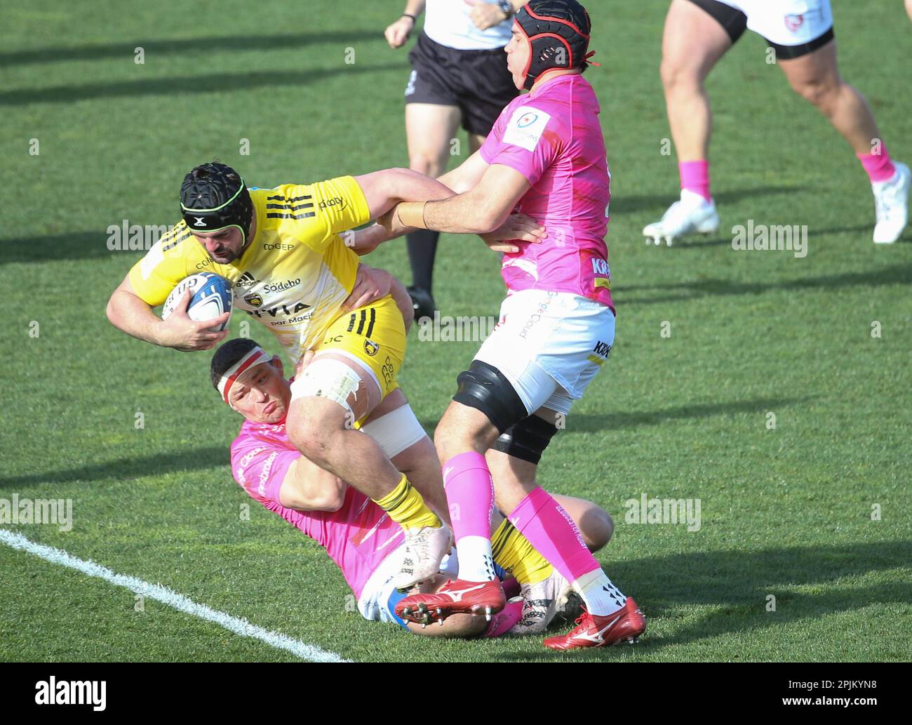 Rome, France : 3 avril 2023, Gregory Alldritt du Stade Rochelais lors ...