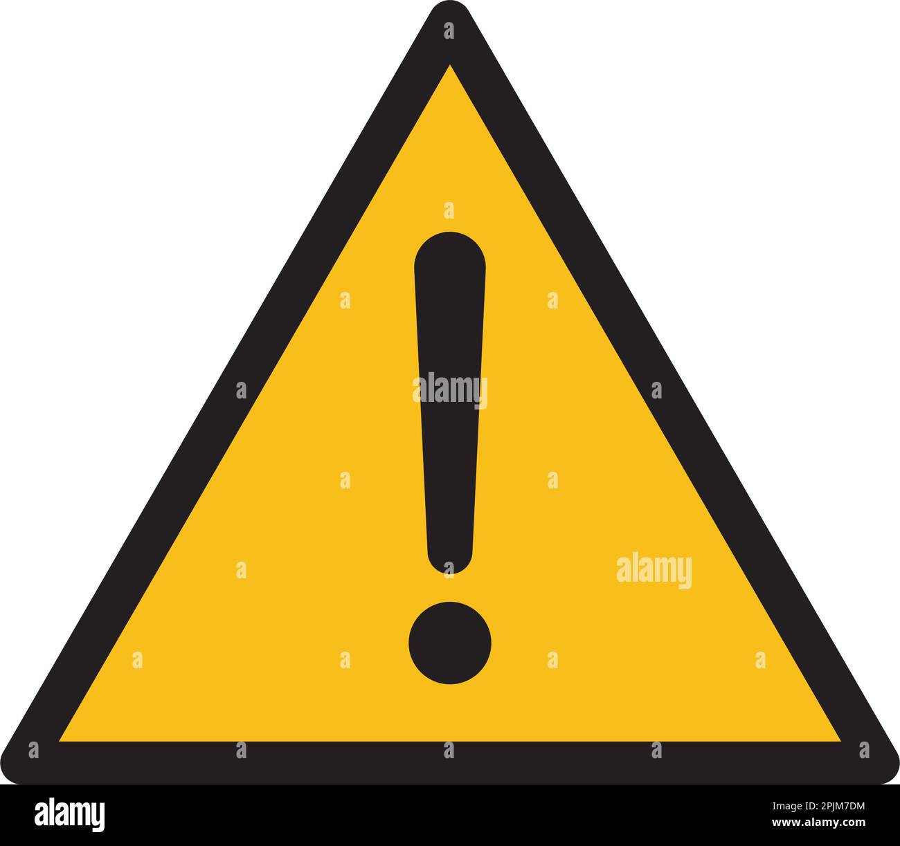 Danger, symbole jaune danger. Avertissement ou attention de danger ...