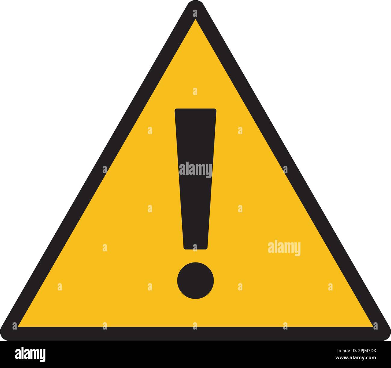 Danger, symbole jaune danger. Avertissement ou attention de danger ...