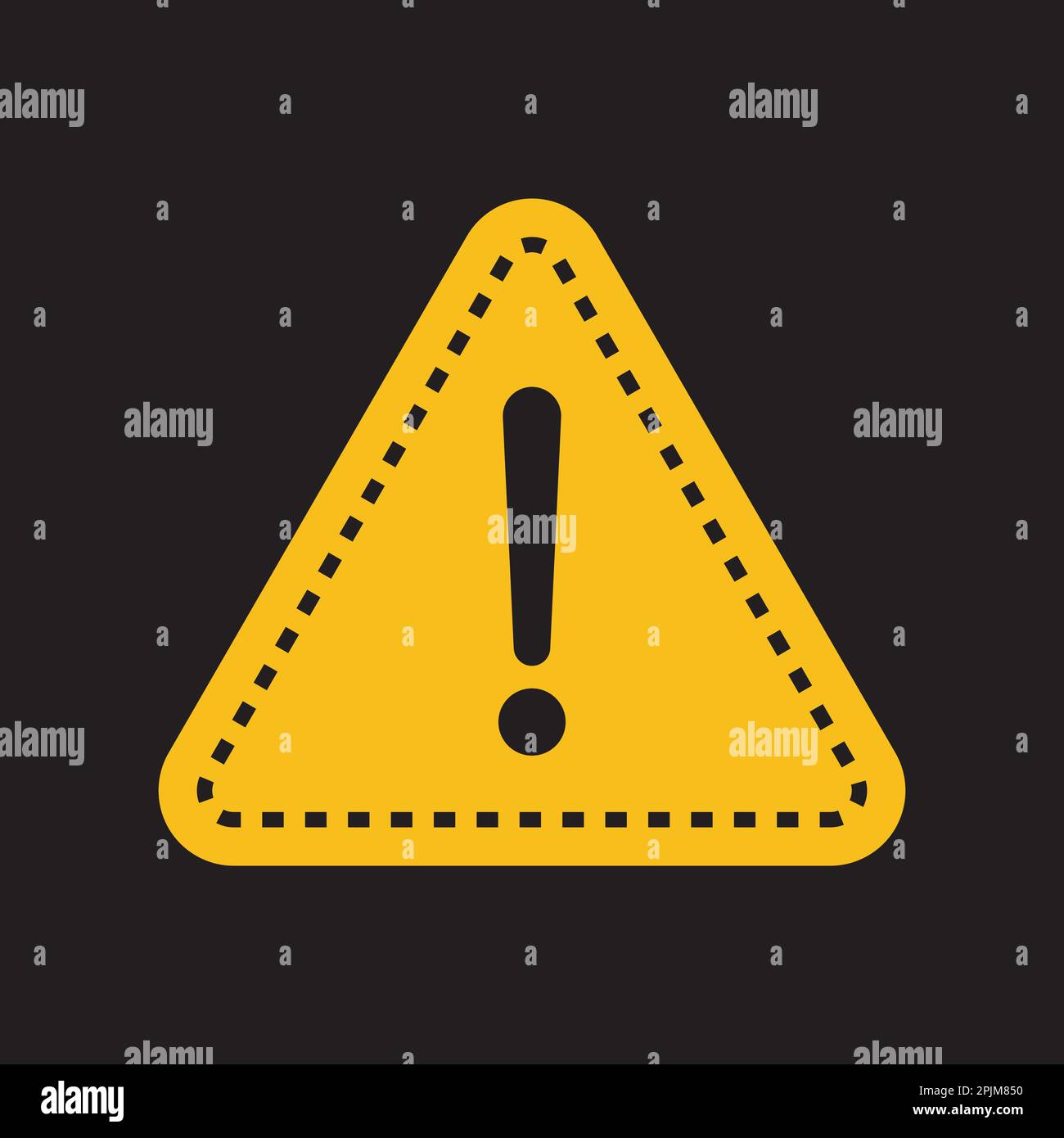 Danger, symbole jaune danger. Avertissement ou attention de danger ...