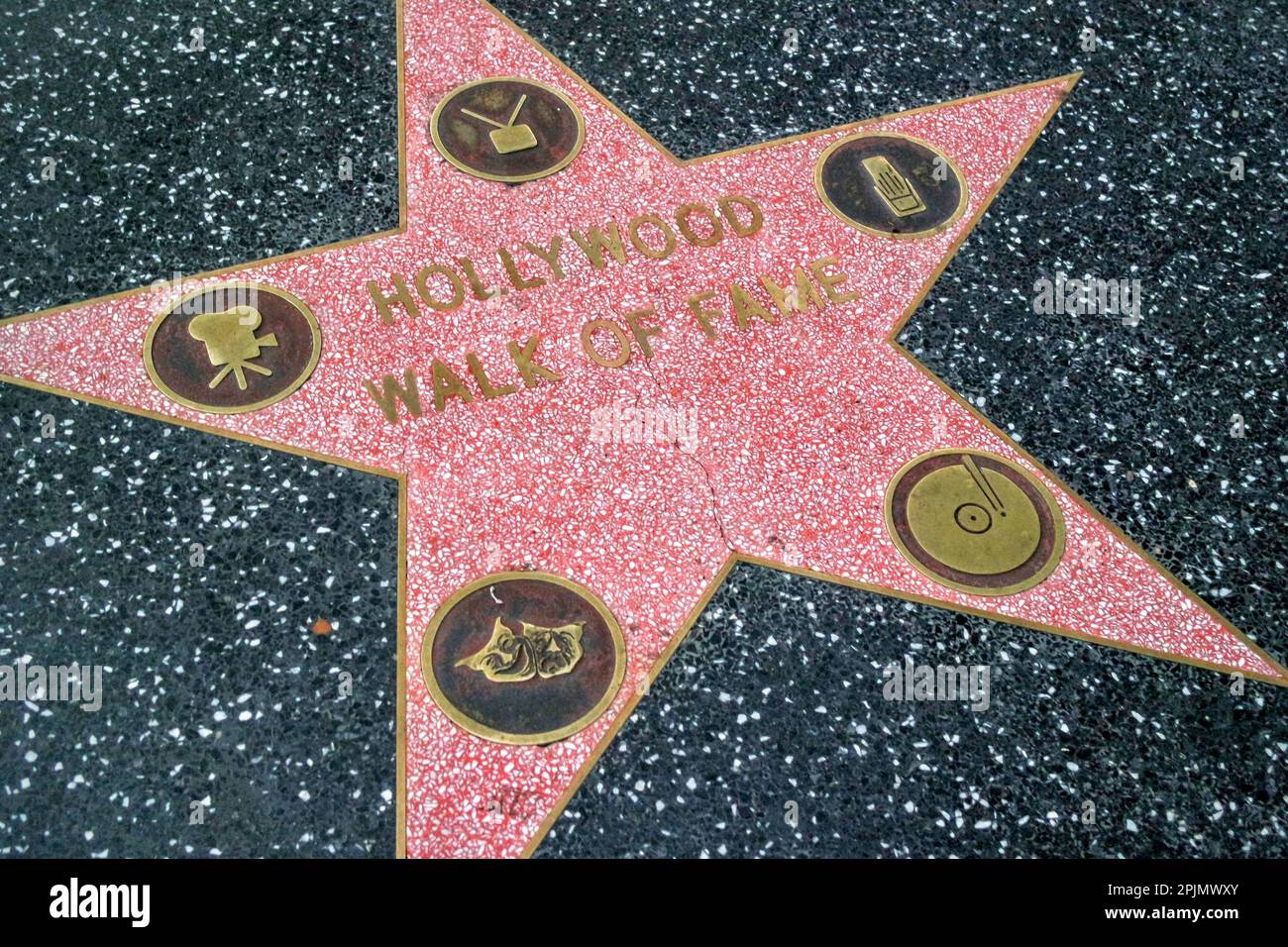 La photo représente l'étoile du célèbre Hollywood Walk of Fame. L'image ...