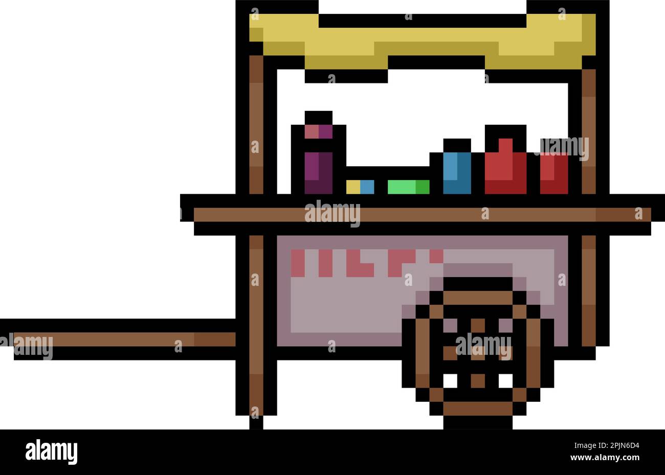 Vieux chariot Banque d'images vectorielles - Alamy