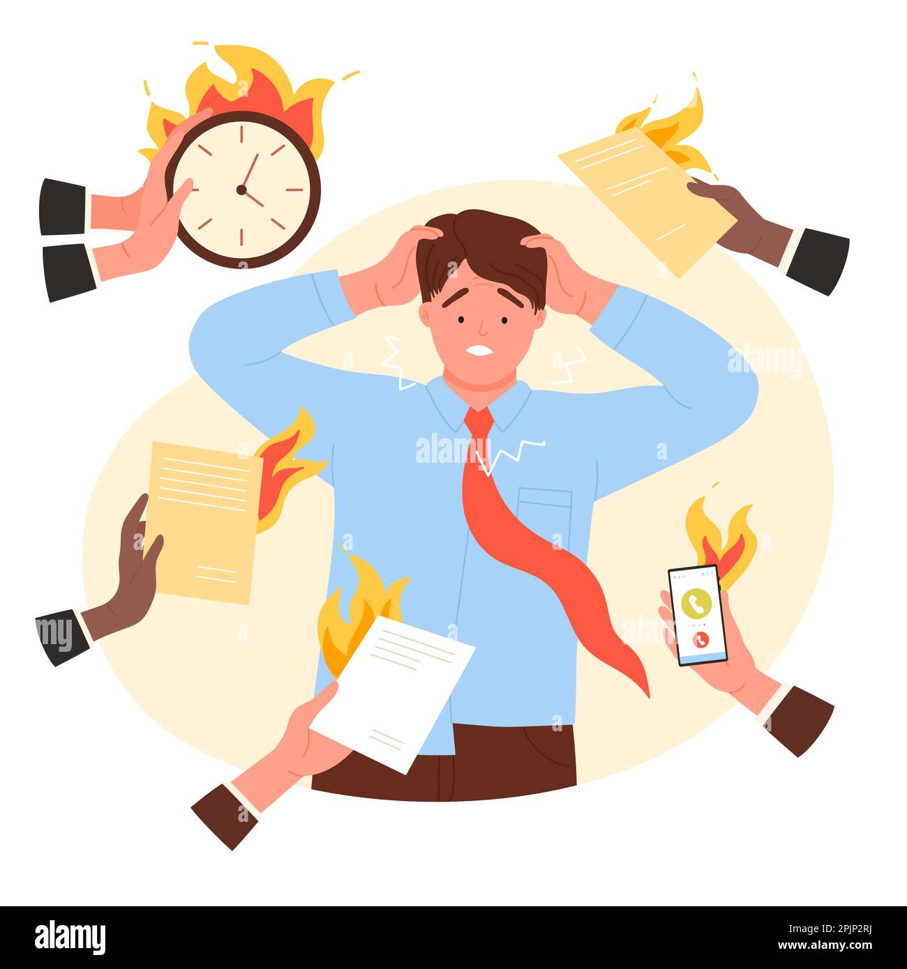 Faute de retard Banque d'images vectorielles - Alamy