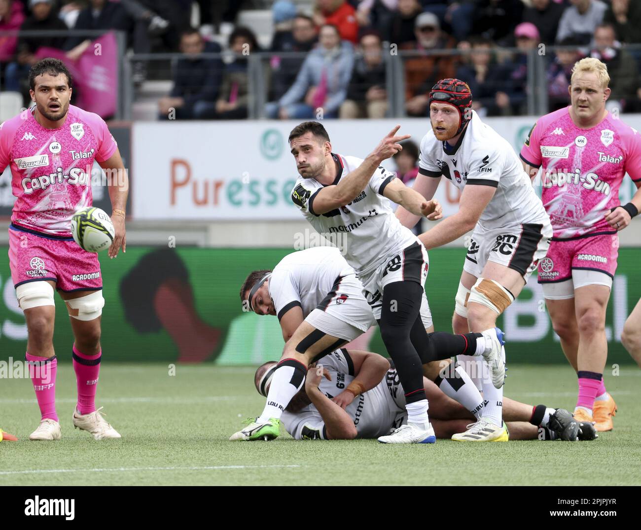 Baptiste Couilloud, Killian Geraci de Lyon lors de la coupe du défi ...