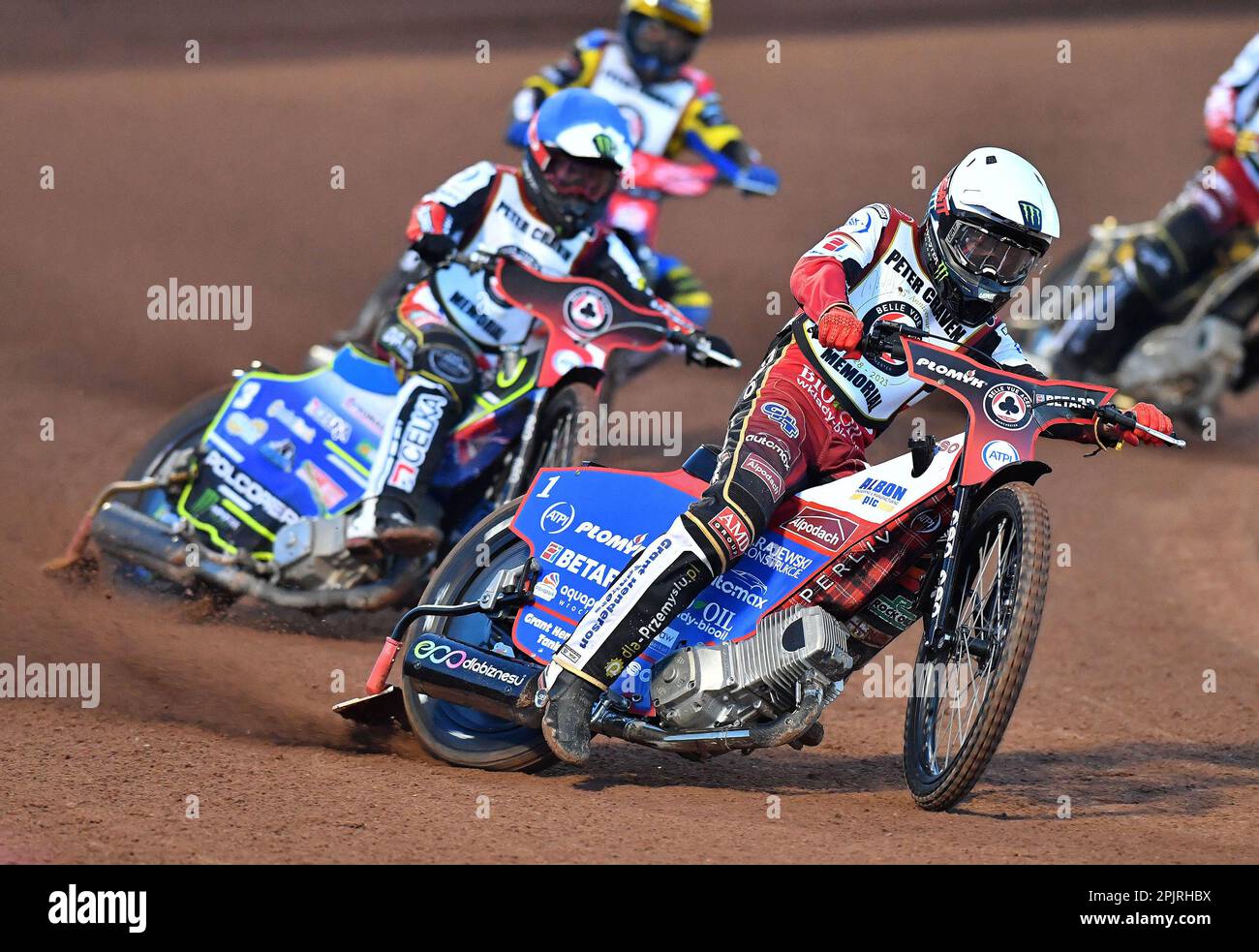 Lors de la réunion du Peter Craven Memorial Trophy au National Speedway ...