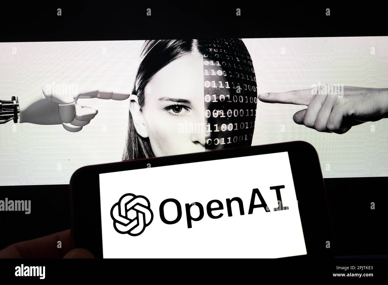 San Francisco, Californie, États-Unis. 3rd avril 2023. OpenAI est un organisme de recherche axé ...