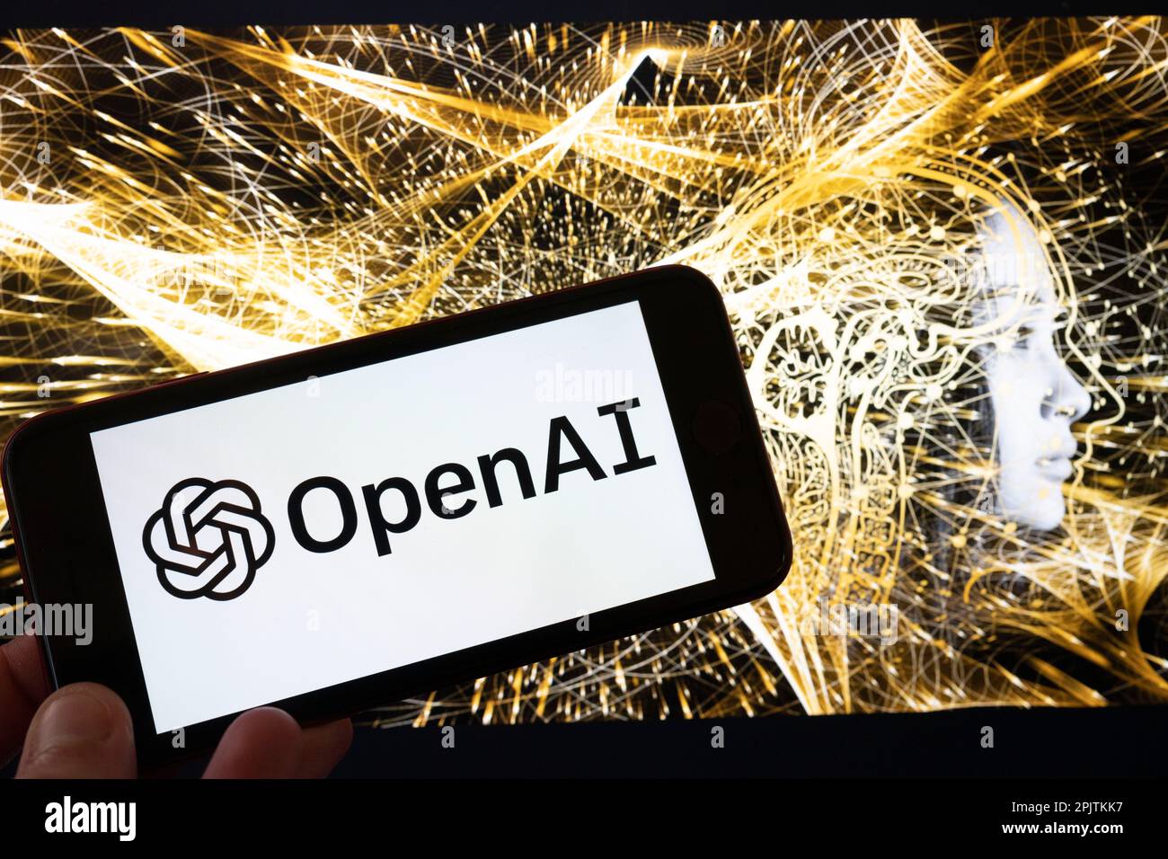 San Francisco, Californie, États-Unis. 3rd avril 2023. OpenAI est un organisme de recherche axé ...