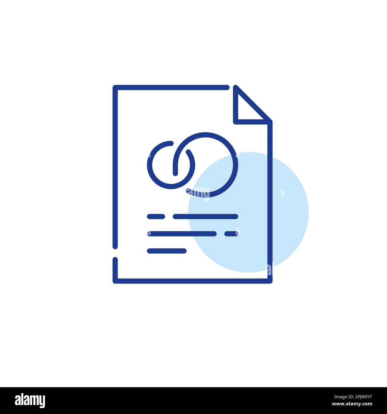 Certificat de mariage. Document de mariage légal. Deux anneaux ...