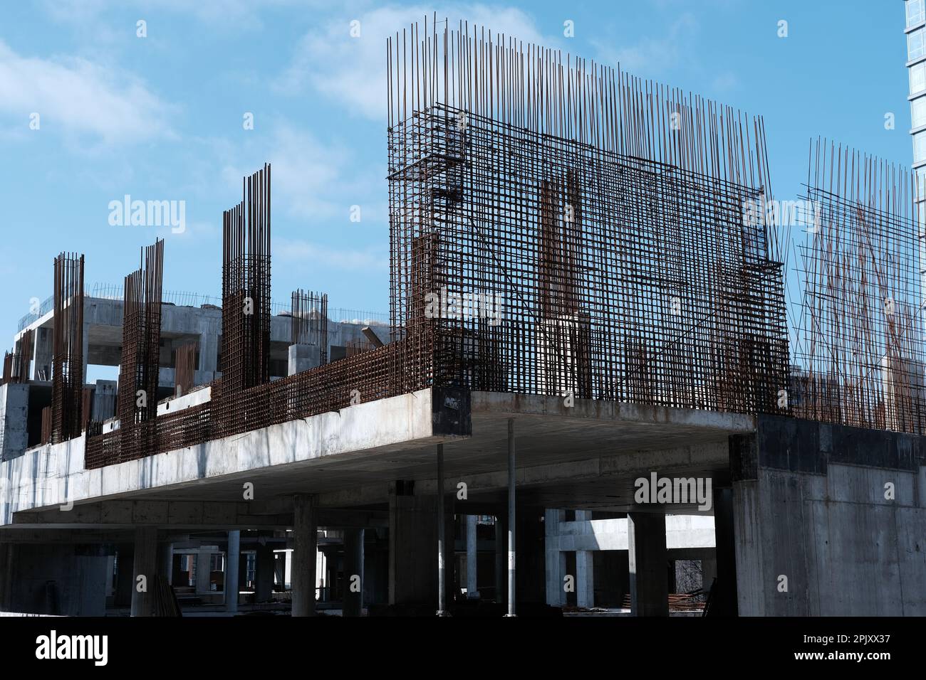 Barres d'armature pour la construction de murs en béton d'un nouveau ...