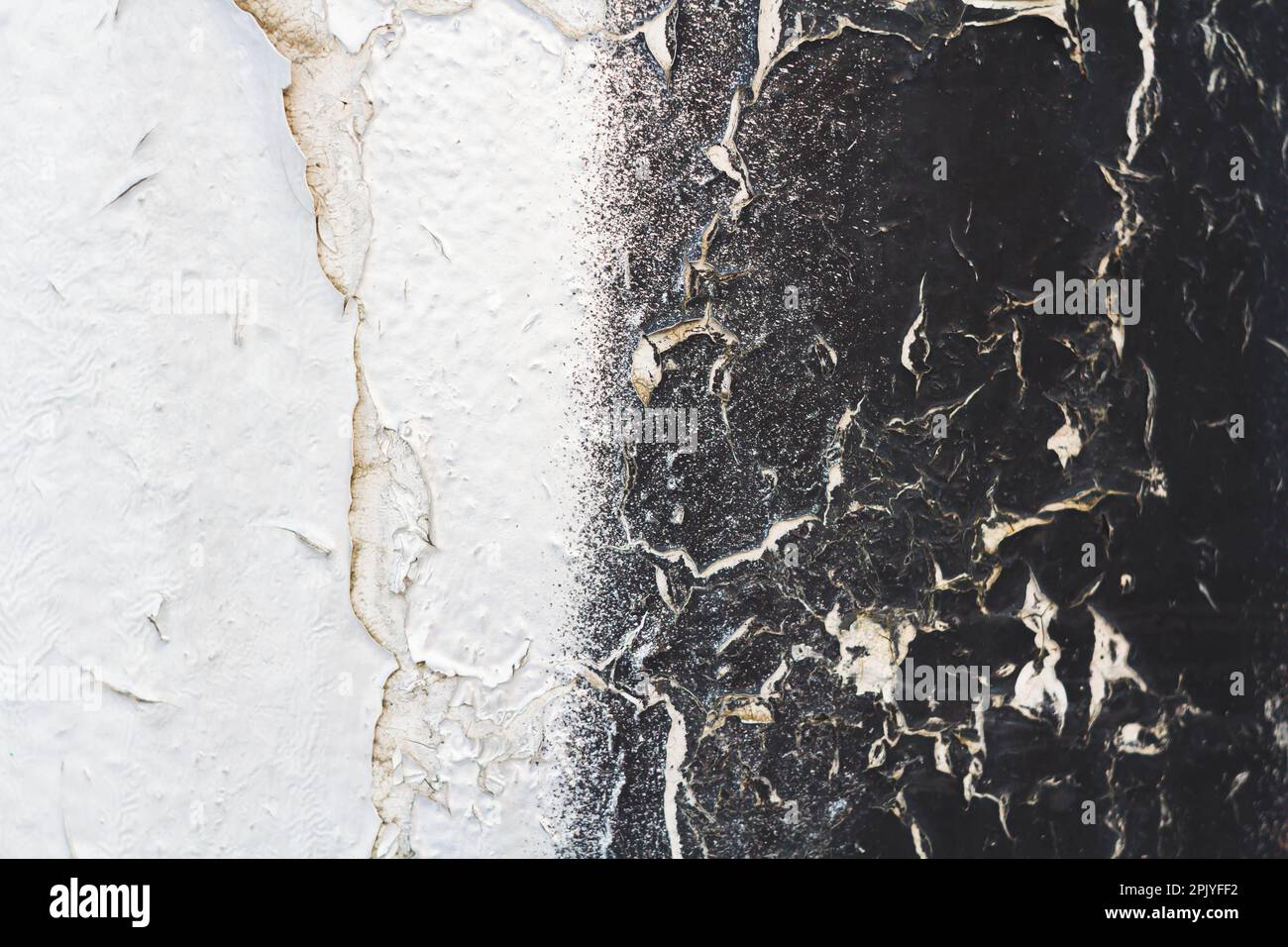 Ancienne peinture fissurée. Grafez le mur. La texture du mur avec des ...