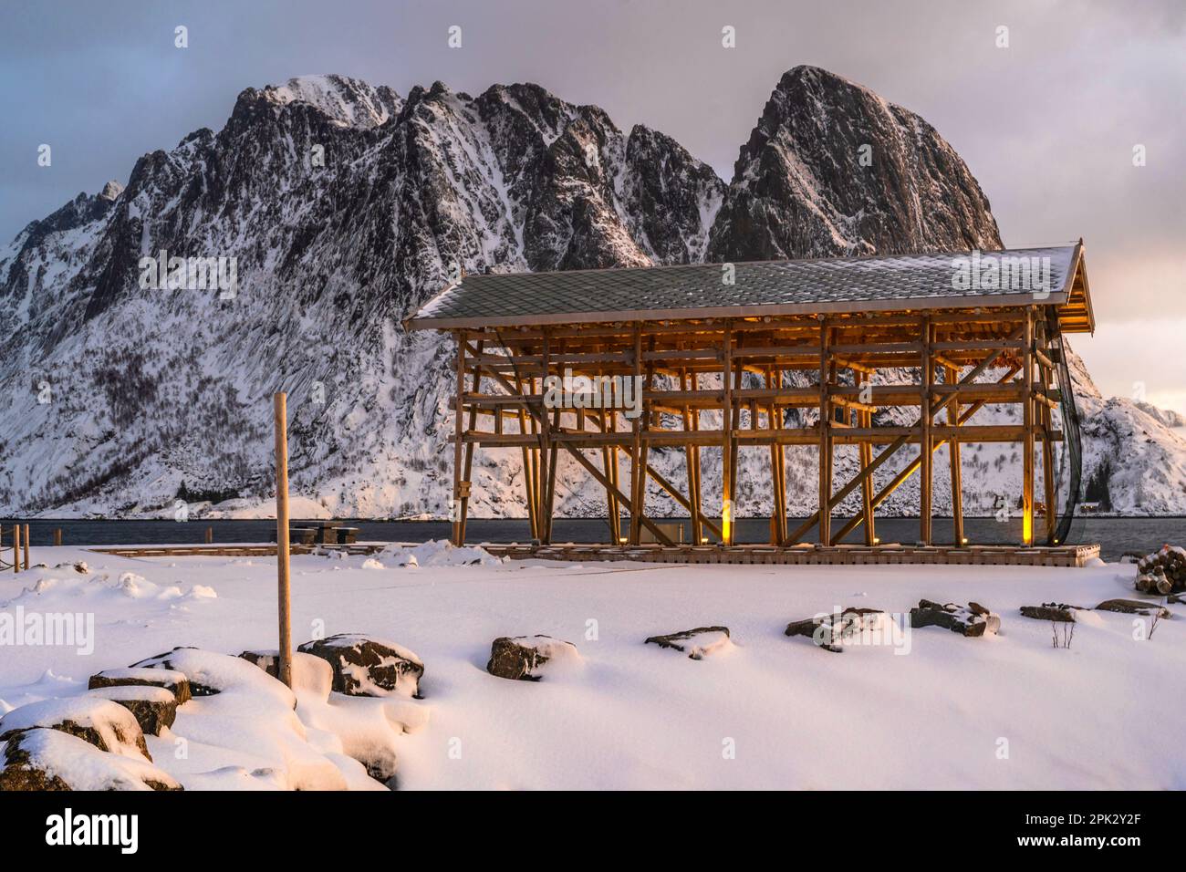 Stockfisch traditionnel en bois Banque de photographies et d’images à ...