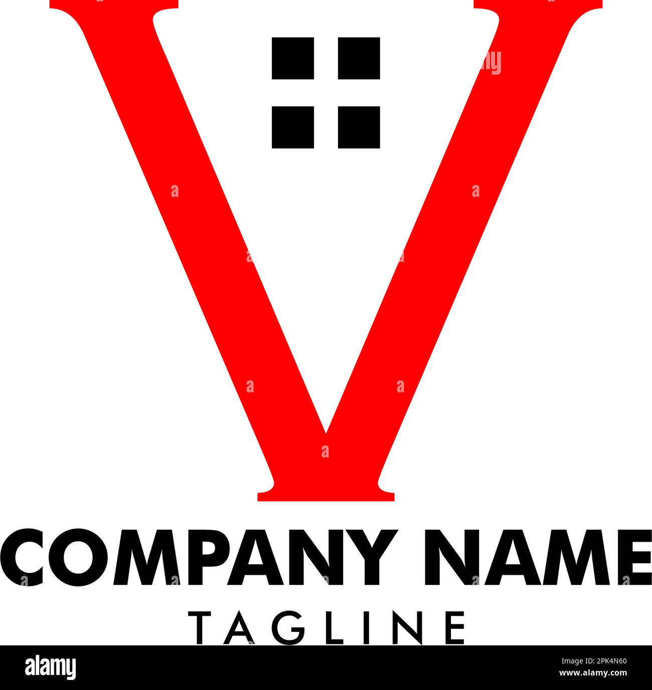 Logo de maison de lettre v Banque d'images vectorielles - Page 3 - Alamy