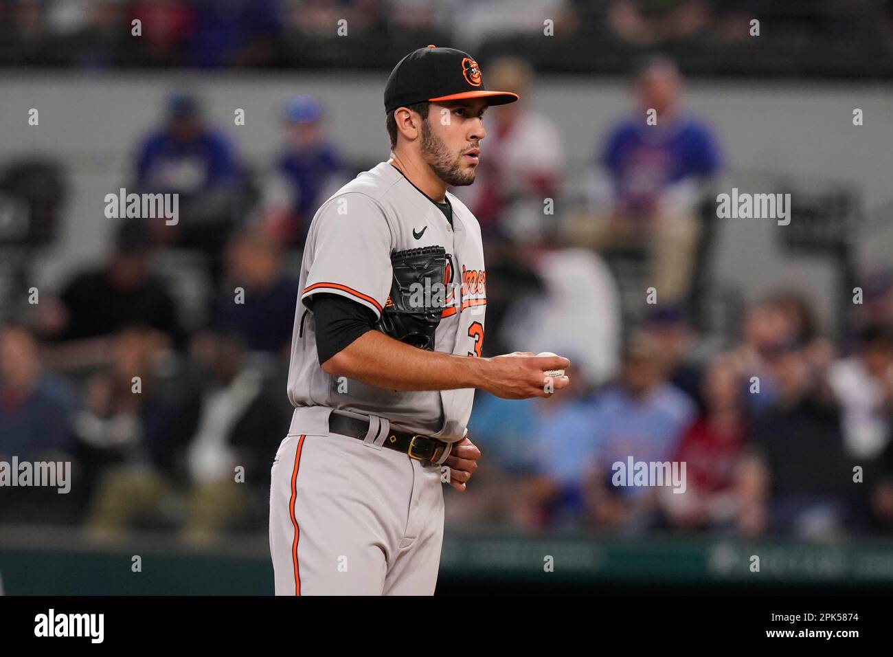Baltimore Orioles starting pitcher Grayson Rodriguez stands on the ...