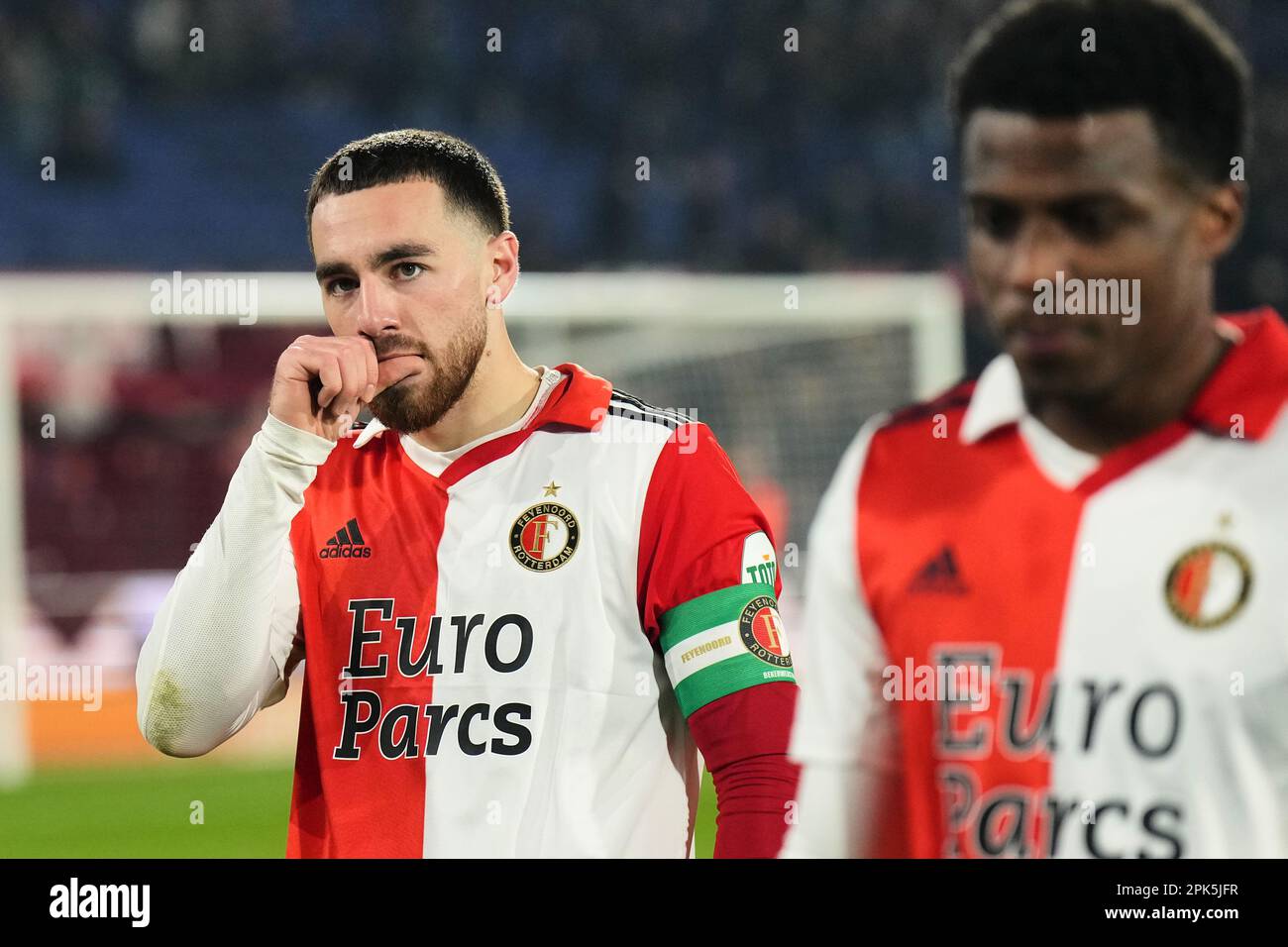 Rotterdam, pays-Bas - 05/04/2023, Orkun Kokcu de Feyenoord lors du ...