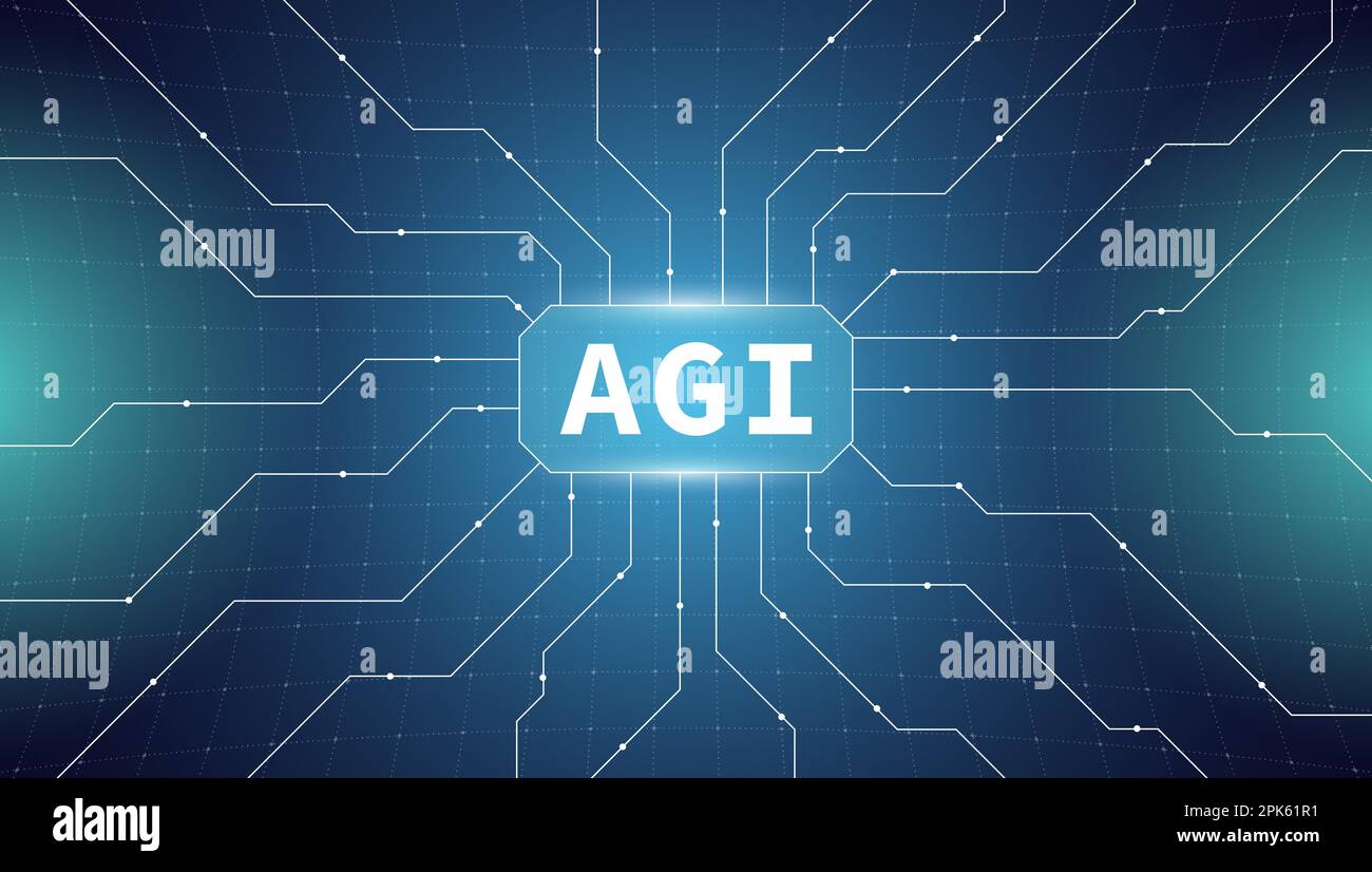 Bannière vectorielle présentant l'IAG. Ai chatbot tirant parti de la ...